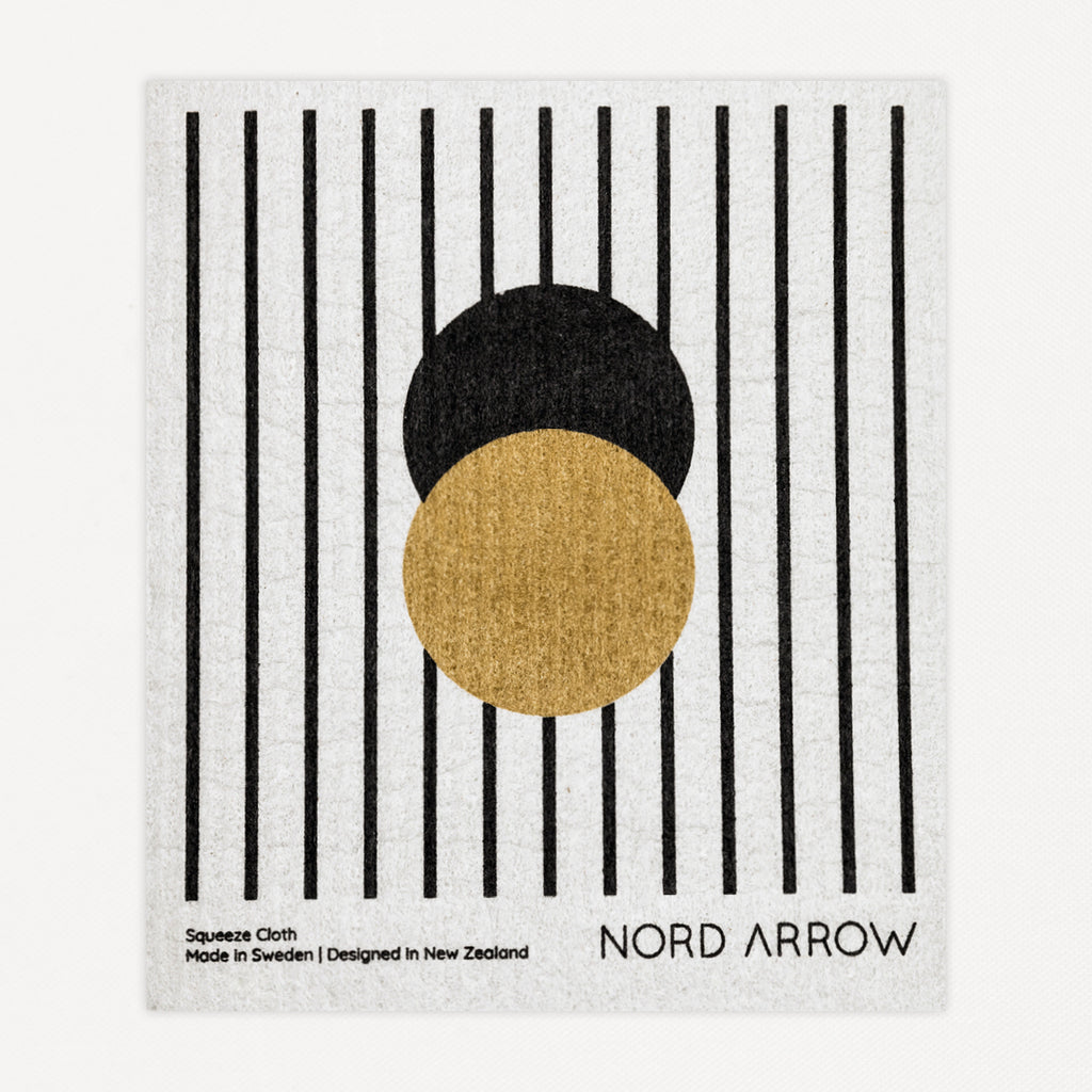 Nord Arrow Swedish dish cloth - Two Moons pattern